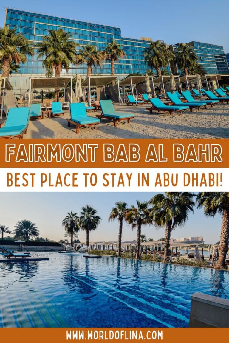 Where to Stay in Abu Dhabi: Fairmont Bab Al Bahr - World of Lina